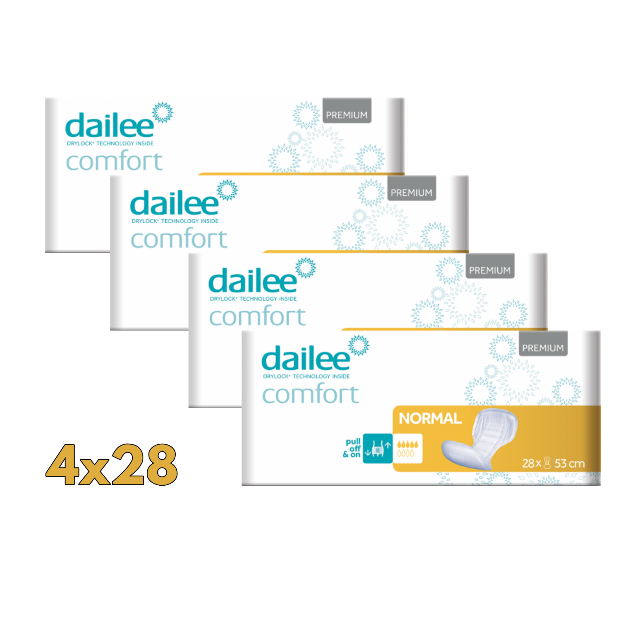 Σερβιέτες Ακράτειας dailee, δερματολογικά ελεγμένες super απορροφητικές